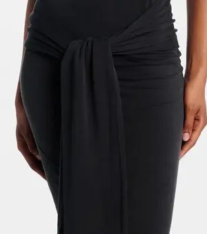 Balmain Draped Gathered Gown