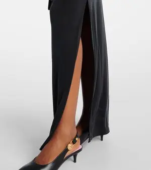 Balmain Draped Gathered Gown