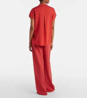 Vince Silk Blend Blouse