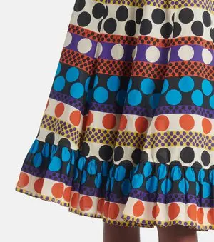 Valentino Garavani Printed Cotton Midi Skirt