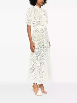 MOOS STUDIO Puff Majesty Maxi Dress - Neutrals