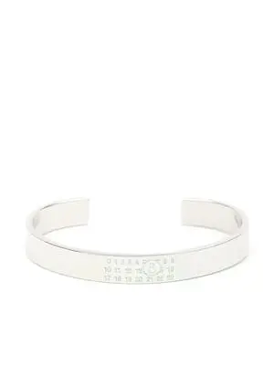 MAISON MARGIELA Engraved Numeric Cuff Bracelet