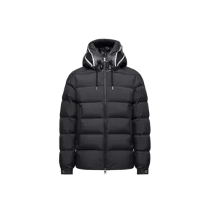 Moncler Cardere Hooded Short Down Jacket - Black
