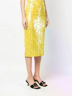 P.a.r.o.s.h Sequin Embellished Midi Skirt
