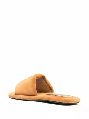 Nanushka Logo-embossed Suede Sandals