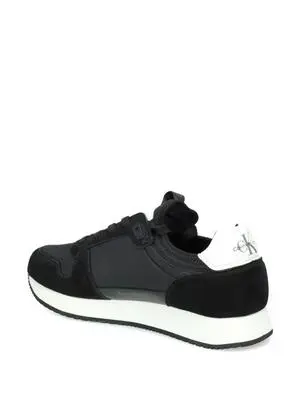 Calvin Klein Panelled Logo Sneakers - Black