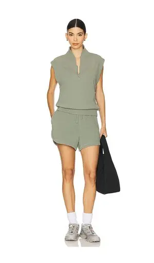 Varley Loretta Half Zip Sweatshirt - Sage