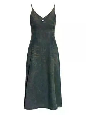 DIESEL® V-neck Midi Dress - Blue