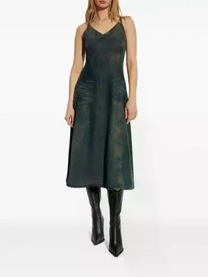 DIESEL® V-neck Midi Dress