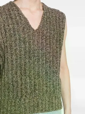MAISON MARGIELA V-neck Chunky-knit Vest