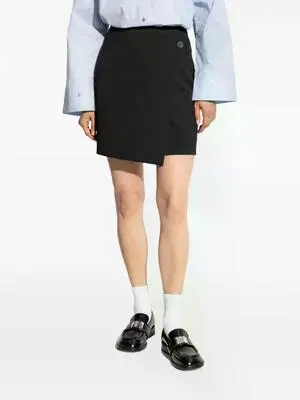 BY MALENE BIRGER Asymmetric Buttoned Mini Skirt
