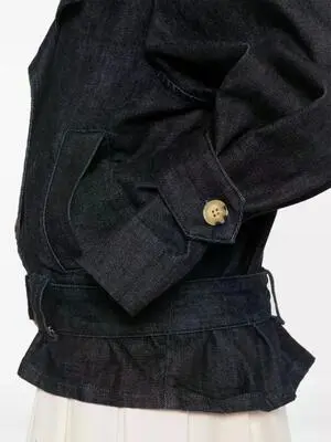 SELF-PORTRAIT Double-breasted Denim Jacket