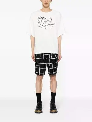 Undercover Logo-print Belted Shorts