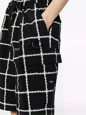 Undercover Logo-print Belted Shorts