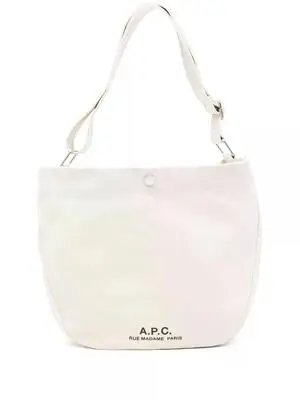 A.p.c. Canvas Shoulder Bag - Neutrals