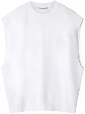 Stella McCartney S-wave Cotton Tank Top - White