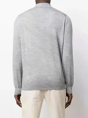 Brunello Cucinelli Knitted Polo Shirt - Grey