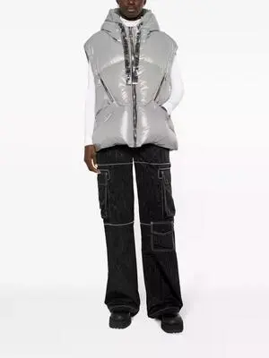 Khrisjoy Hooded Padded Gilet - Grey