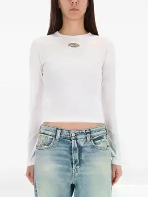 DIESEL® Long-sleeve Logo T-shirt - White