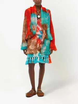 Alanui Tie-dye Virgin Wool Cardigan