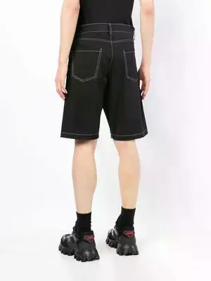 MISBHV Contrast Stitch Straight-leg Shorts