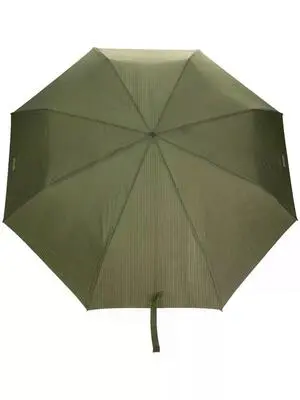 Moschino Logo-print Pinstripe Umbrella - Green