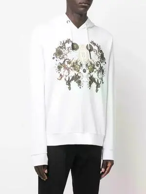 BILLIONAIRE Logo Crest Drawstring Hoodie