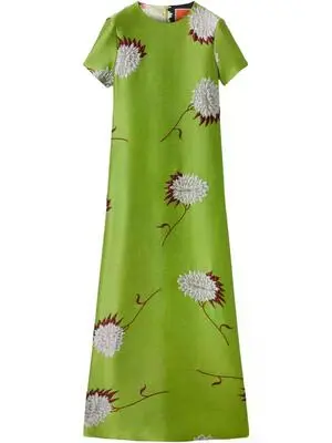 La DoubleJ Swing Midi Dress - Green