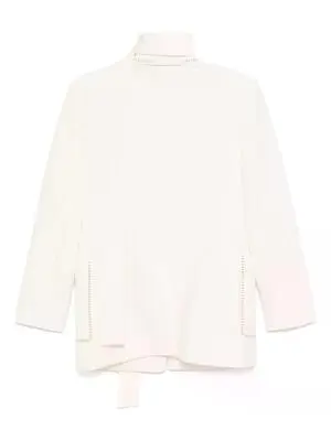 Elie Saab Stud-embellished Blazer - White
