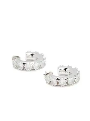 JUSTINE CLENQUET Nina Medium Earrings - Silver