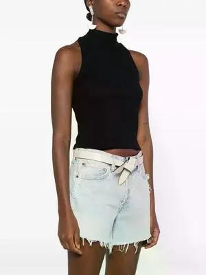 IRO PARIS Ribbed High Neck Tank Top