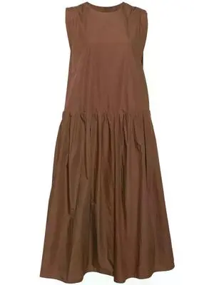 JNBY Sleeveless A-type Dress - Brown