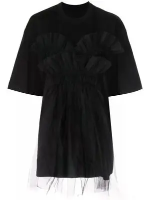 JNBY Appliqué Detail Cotton T-shirt - Black