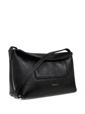 WANDLER Penelope Leather Shoulder Bag - Black