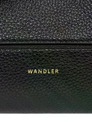 WANDLER Penelope Leather Shoulder Bag - Black