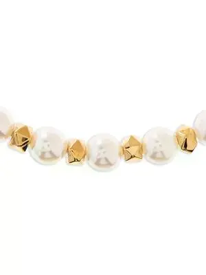Dsquared2 Faux-pearl And Stud Embellished Chain Bracelet