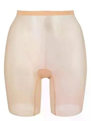 Wolford Tulle-mesh Sheer Shorts - Neutrals