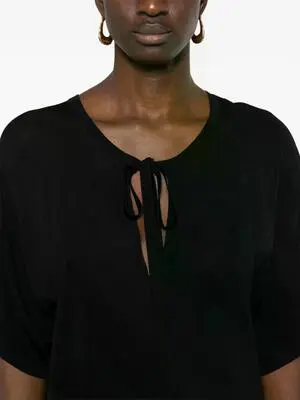 P.a.r.o.s.h Knitted Top With Pussy-bow Detail - Black