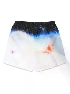 Casablanca Graphic-print Swim Shorts - Blue