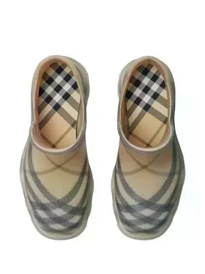 Burberry Checked Ankle Boots