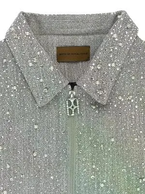 BIRTH OF ROYAL CHILD Embellished Zip-up Jacket - Grey