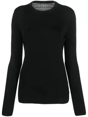 Givenchy Long-sleeve Round Neck T-shirt - Black