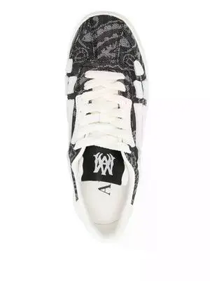 Amiri Skel" Lace-up Sneakers - Black