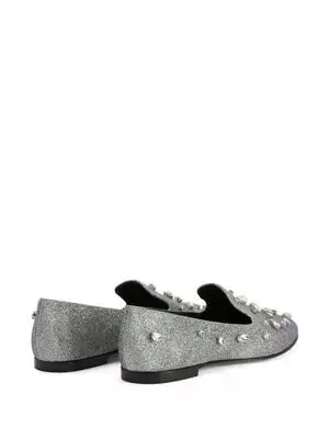 GIUSEPPE ZANOTTI Dalila Bijoux Glitter Loafers