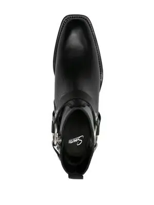 SONORA Dulce Belt Leather Ankle Boots