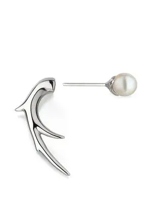 SHAUN LEANE Sterling Cherry Blossom Pearl Talon Earrings