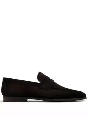 Magnanni Suede Penny Loafers - Brown