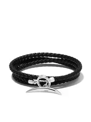 SHAUN LEANE Quill Wrap Bracelet In Sterling And Leather - Silver