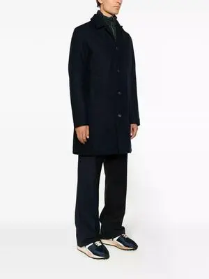 Herno Single-breasted Layered Coat