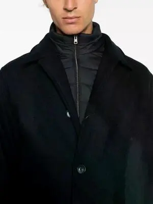 Herno Single-breasted Layered Coat